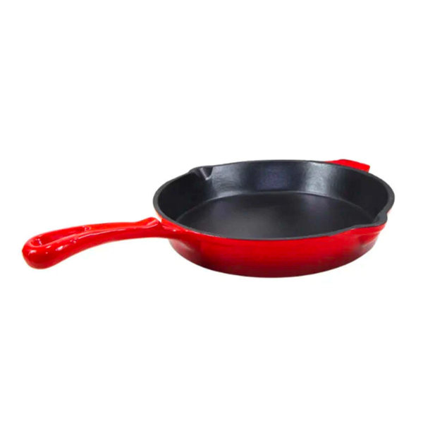 Belfry Kitchen Good Size Nonstick High Quality Enamel Red Cast Iron ...