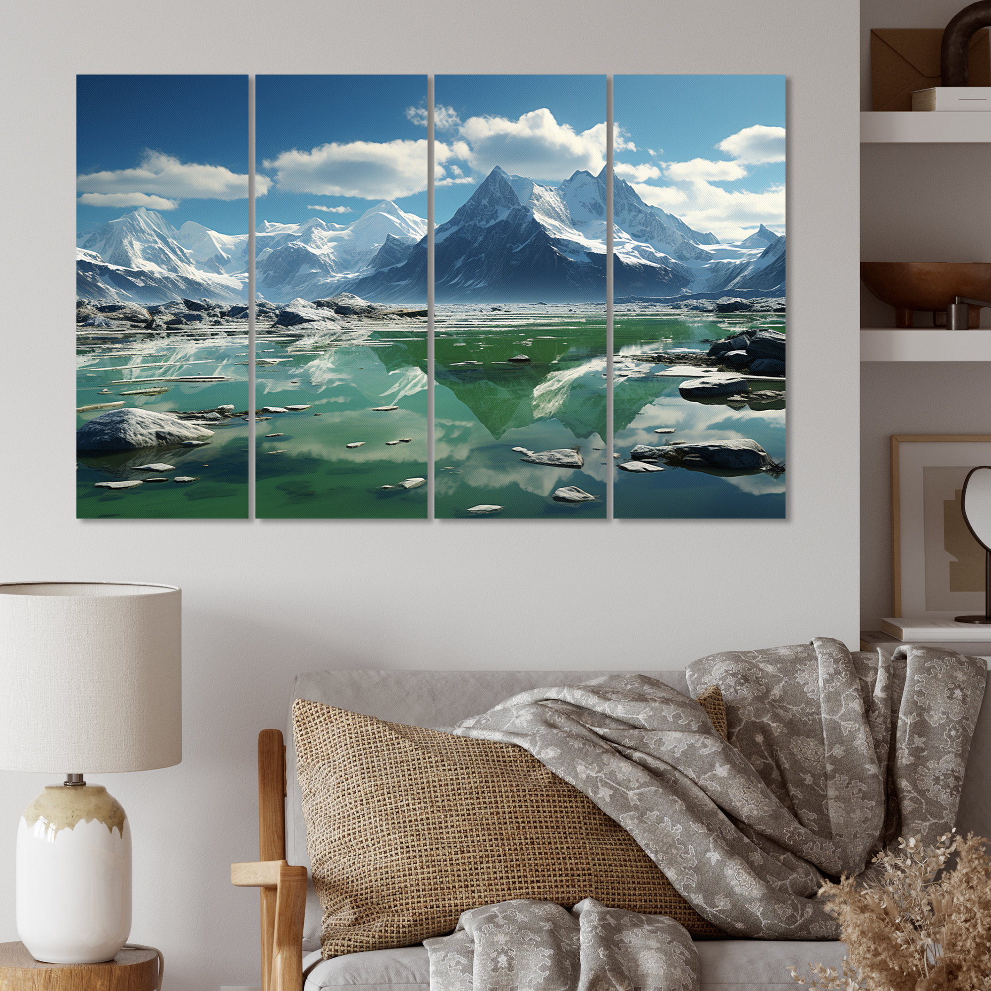 Millwood Pines Green Glacier Frozen Eternity Green II - Landscapes ...