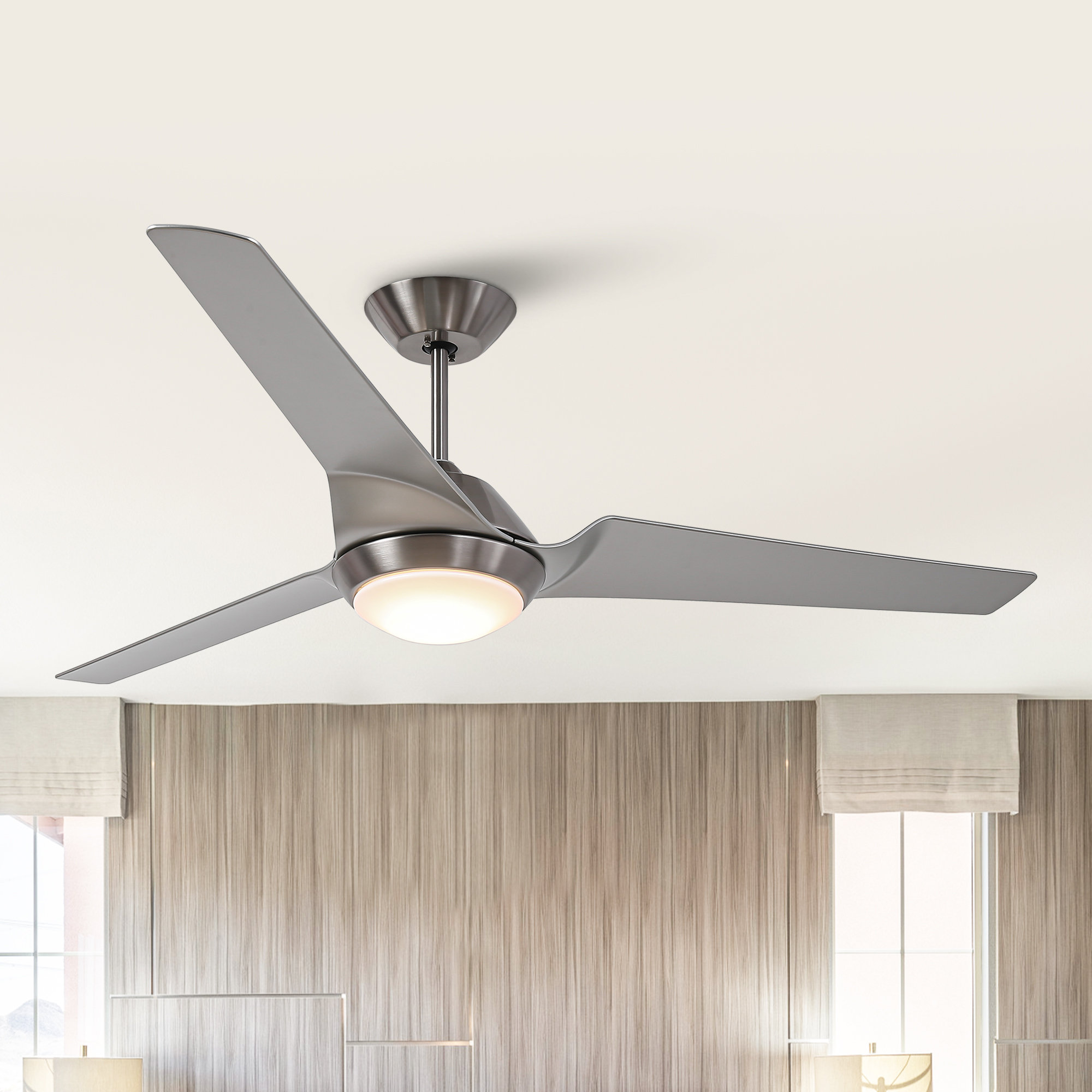 Wrought Studio Modern 60" 3-Blade Propeller Ceiling Fan with Lights and ...