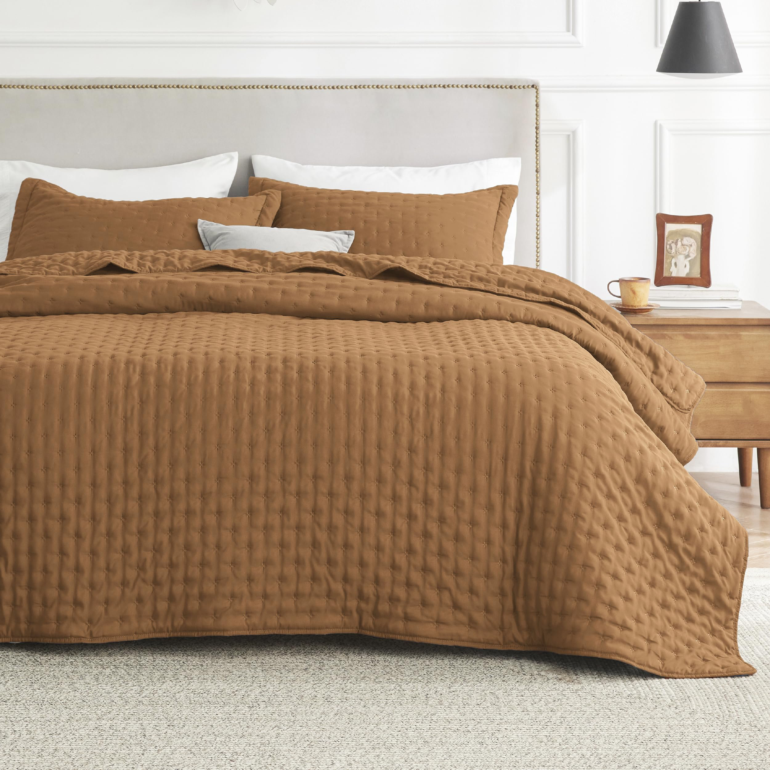 Bedsure Soft Ultrasonic Quilt Bedding Set Clover & Reviews | Wayfair