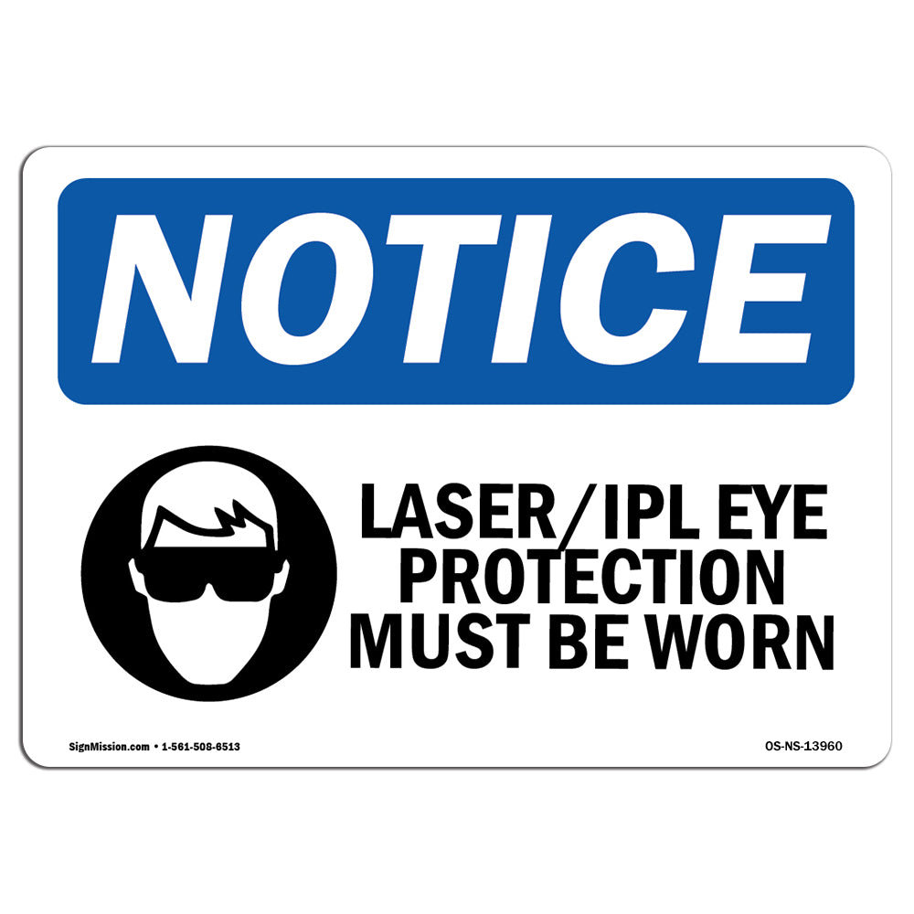 SignMission Laser Ipl Eye Protection Must Be Worn Sign | Wayfair