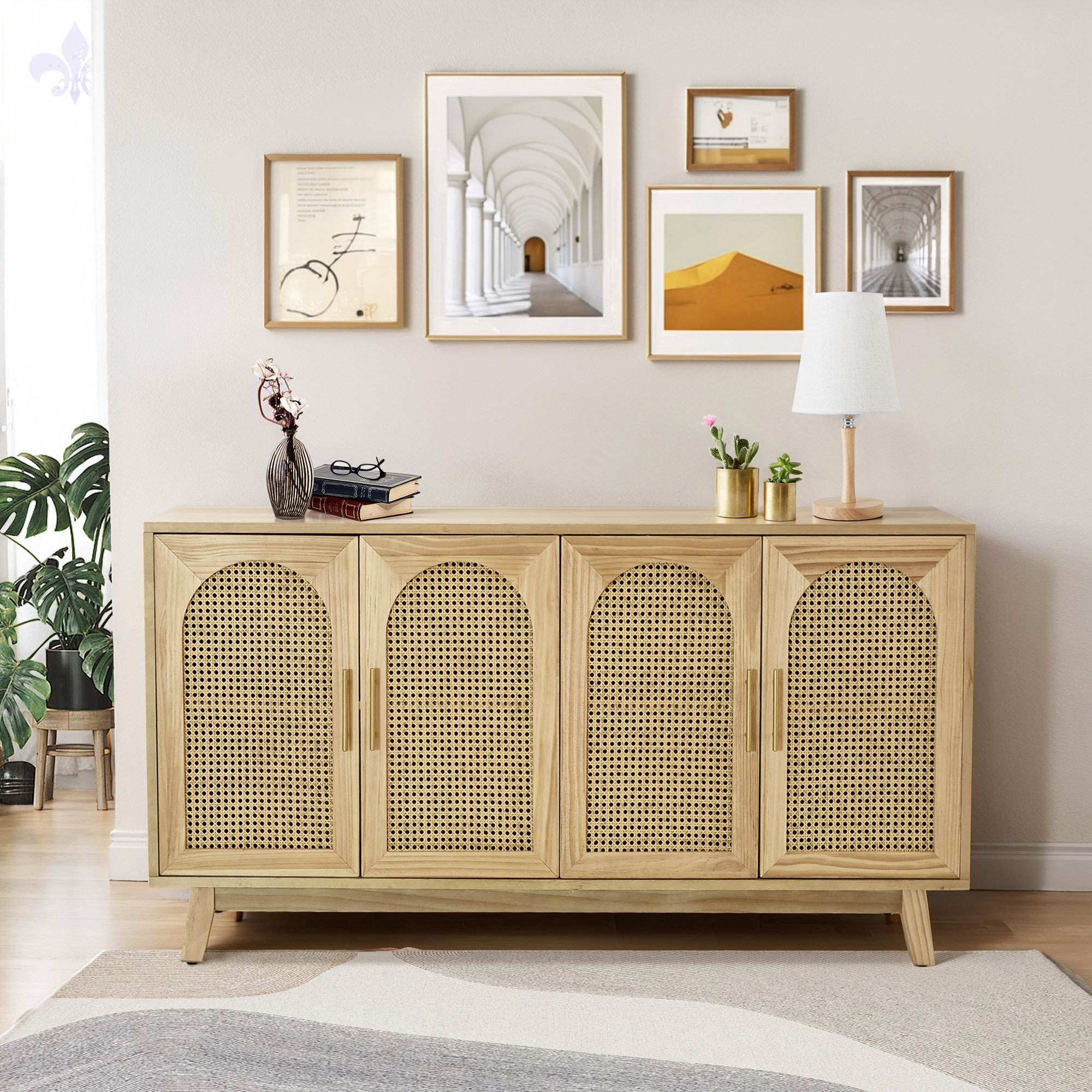 Bay Isle Home™ Rattan Storage Cabinet | Wayfair