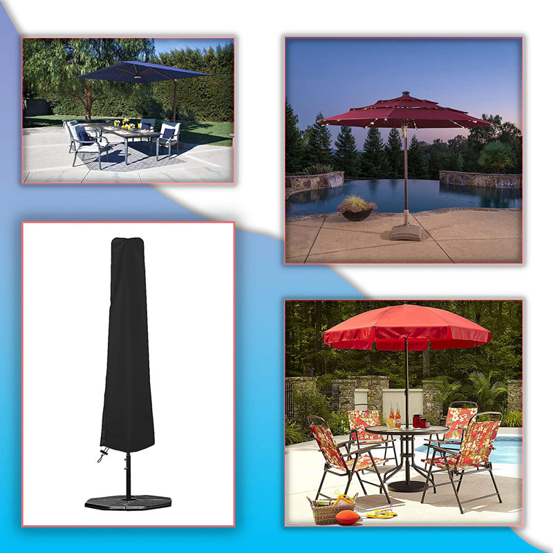 Arlmont & Co. High Density Patio Outdoor Waterproof Umbrella Cover ...