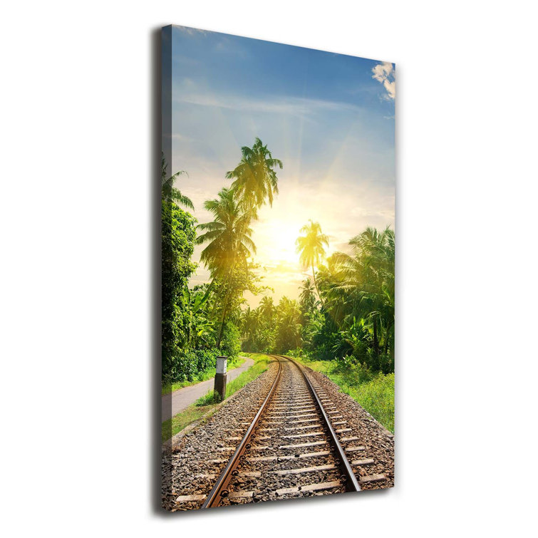 Bay Isle Home Railroad Tracks - Wrapped Canvas Art Prints | Wayfair.co.uk