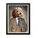 Happy Larry Cockapoo Cockerpoo Print - Dog In Tweed Suit Portrait ...