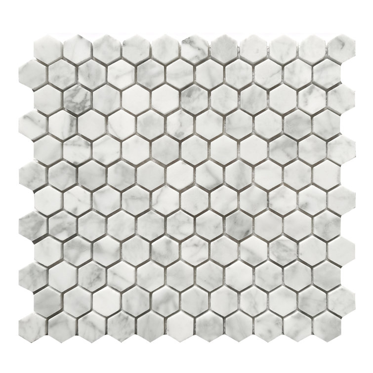 NovoTileStudio Portofino 1'' W x 1'' L Backsplash Marble Tile Mosaic ...