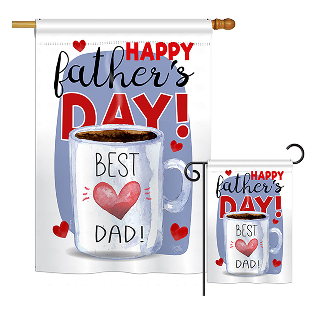 Breeze Decor Happy Best Dad Day Summer Father's Impressions 2-Sided ...