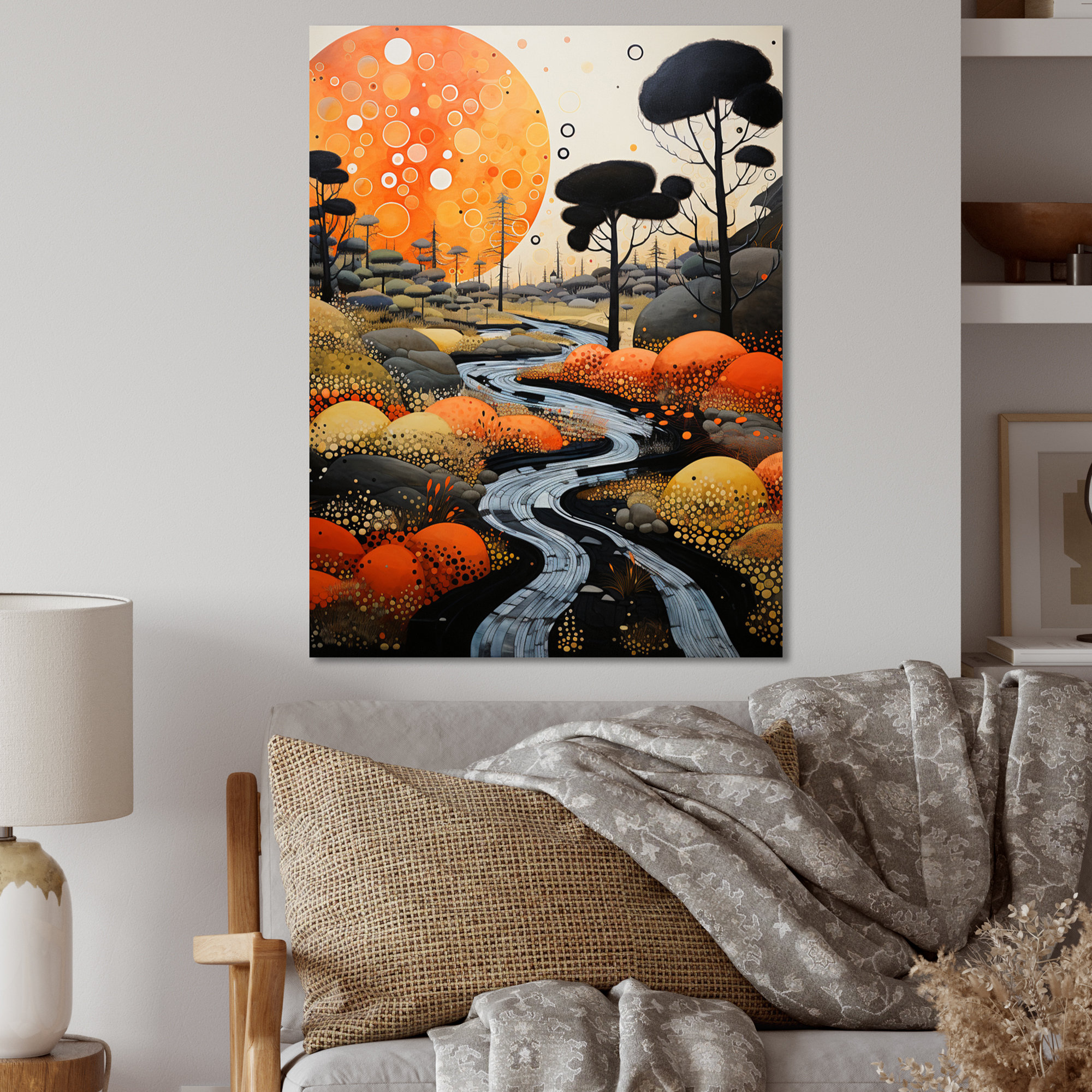 Winston Porter Geyser Geothermal Wonder Pointillism III - Landscape ...