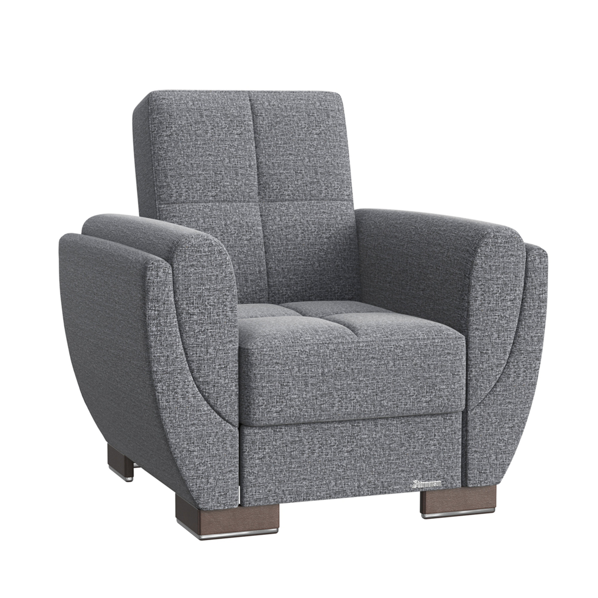 Red Barrel Studio® Upholstered Convertible Armchair With Storage | Wayfair