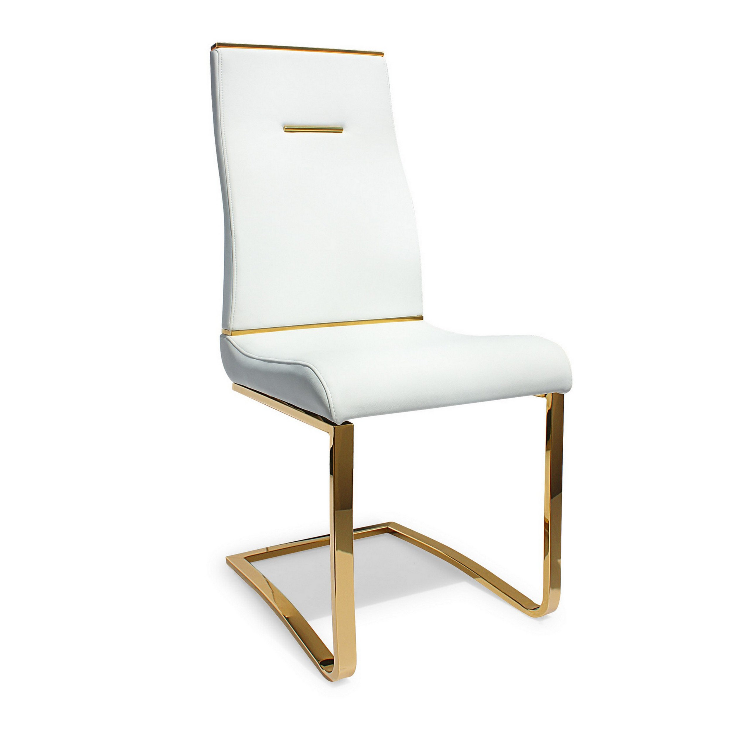 Orren Ellis Evalene 17 Inch Contemporary Dining Chair with Steel Base ...
