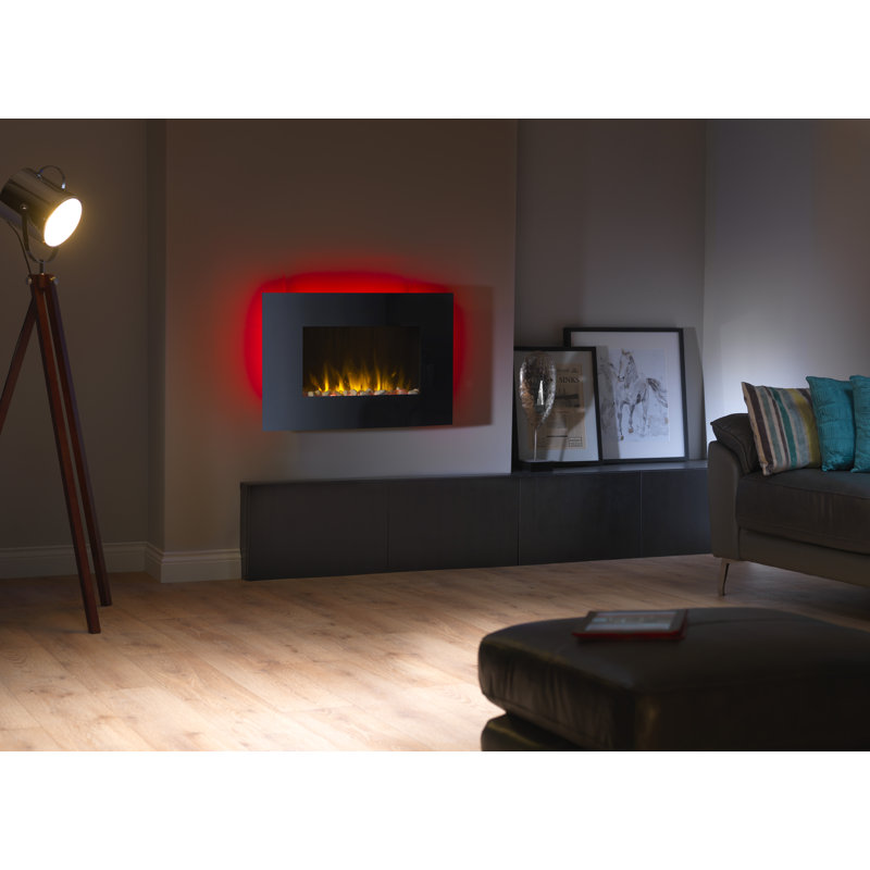 Dimplex Artesia ART20 Curved Wall Fire wall mounted with remote, 82.5cm ...