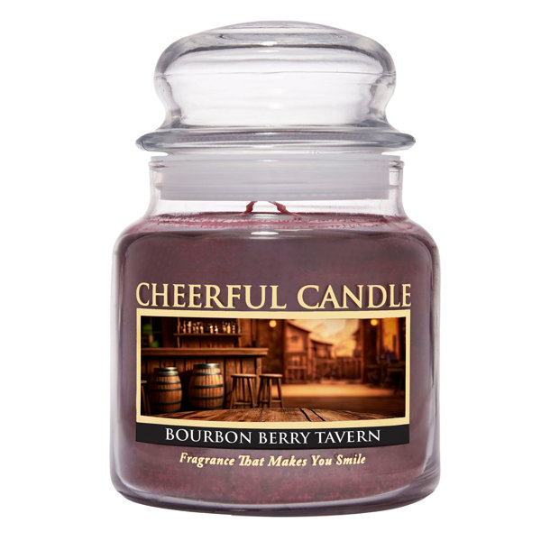A Cheerful Candle LLC Bourbon Berry Tavern Scented Jar Candle | Wayfair