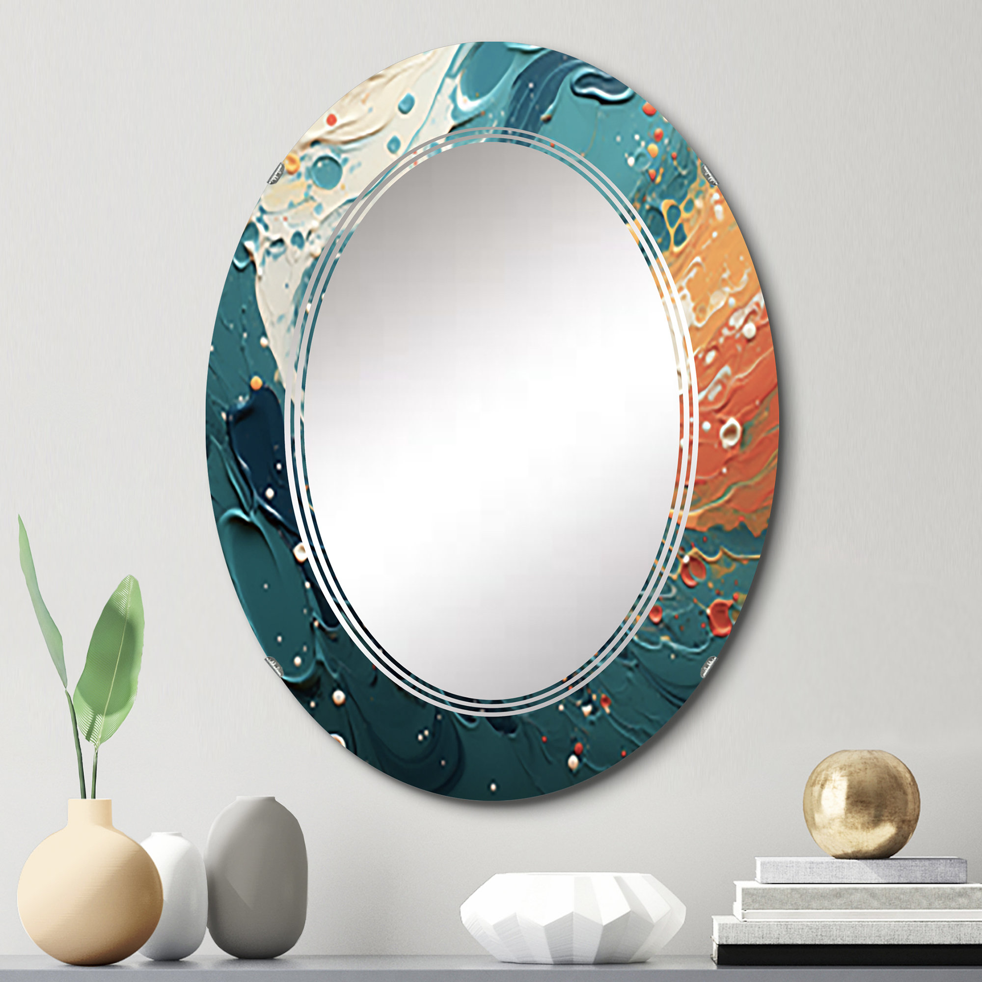 East Urban Home Bennum - Modern Wall Mirror Oval - Wayfair Canada