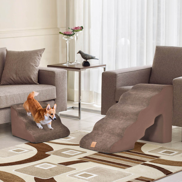 Tucker Murphy Pet™ 22'' & 11'' High Soft Pet Ramp Foam Pet Stairs Set ...