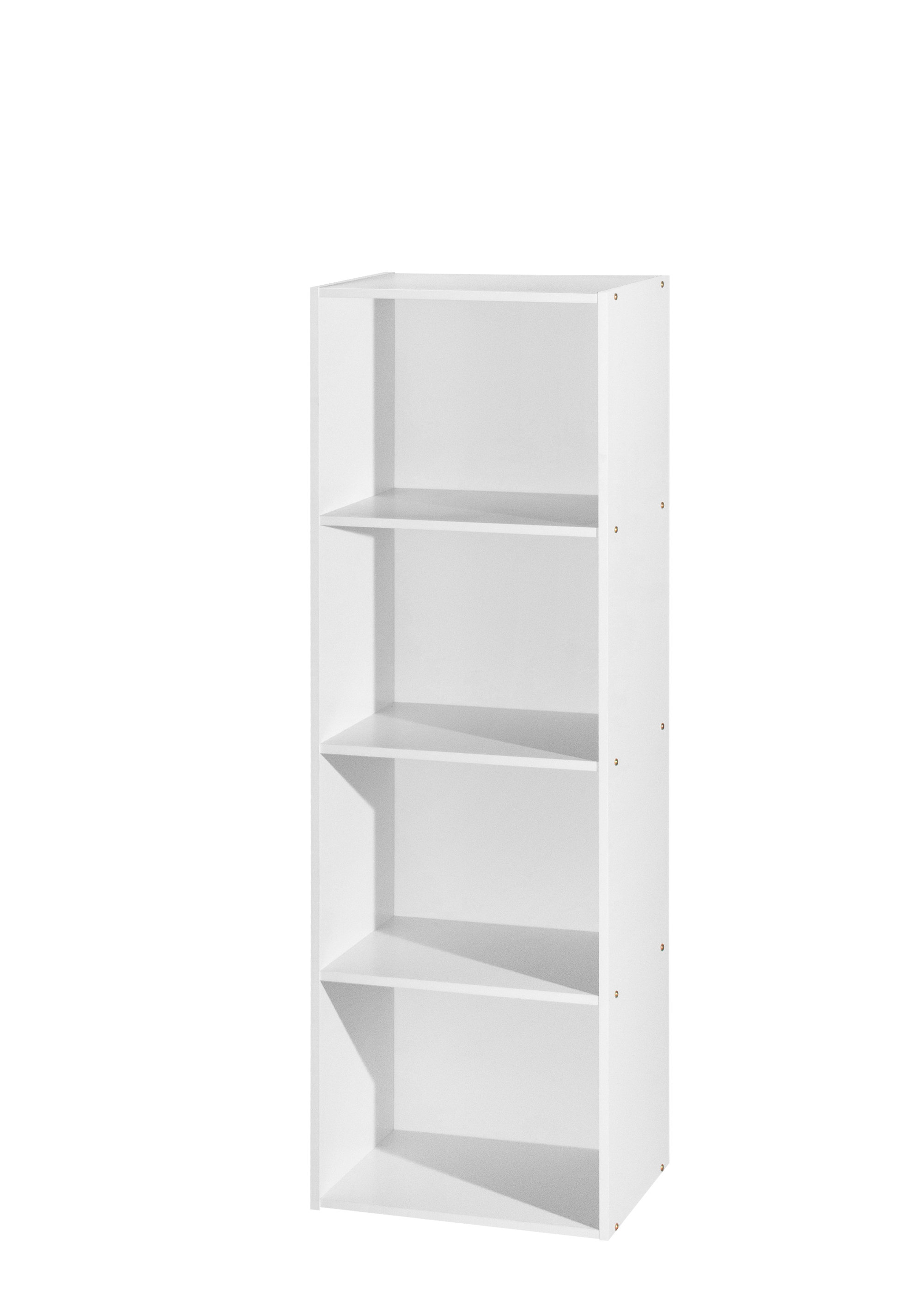 Latitude Run® 4-Shelf Bookcase In White | Wayfair
