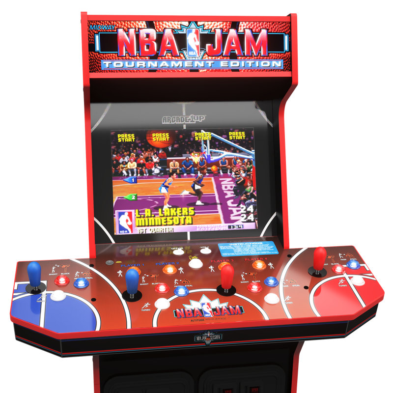 Arcade 1Up Arcade1up NBA Jam 30th Anniversary Deluxe Arcade Machine 3 ...