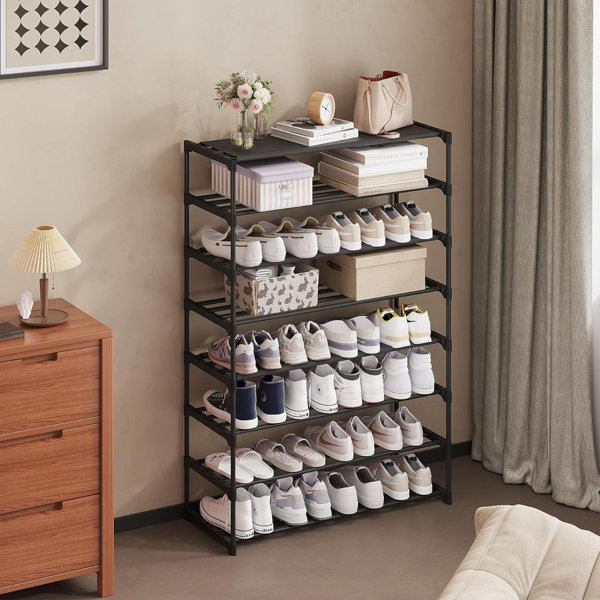 Rebrilliant 24 Pair Shoe Rack | Wayfair