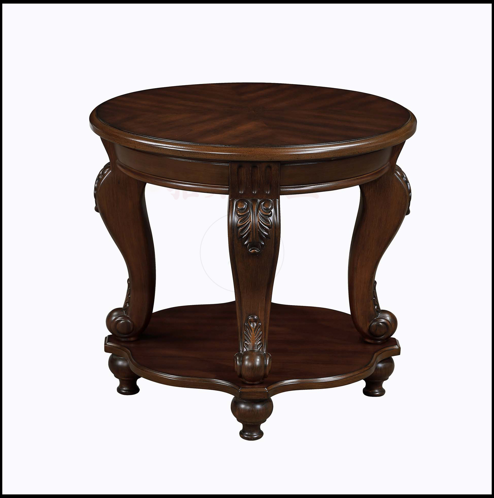 One Allium Way® 22" Two Tone Round End Table | Wayfair