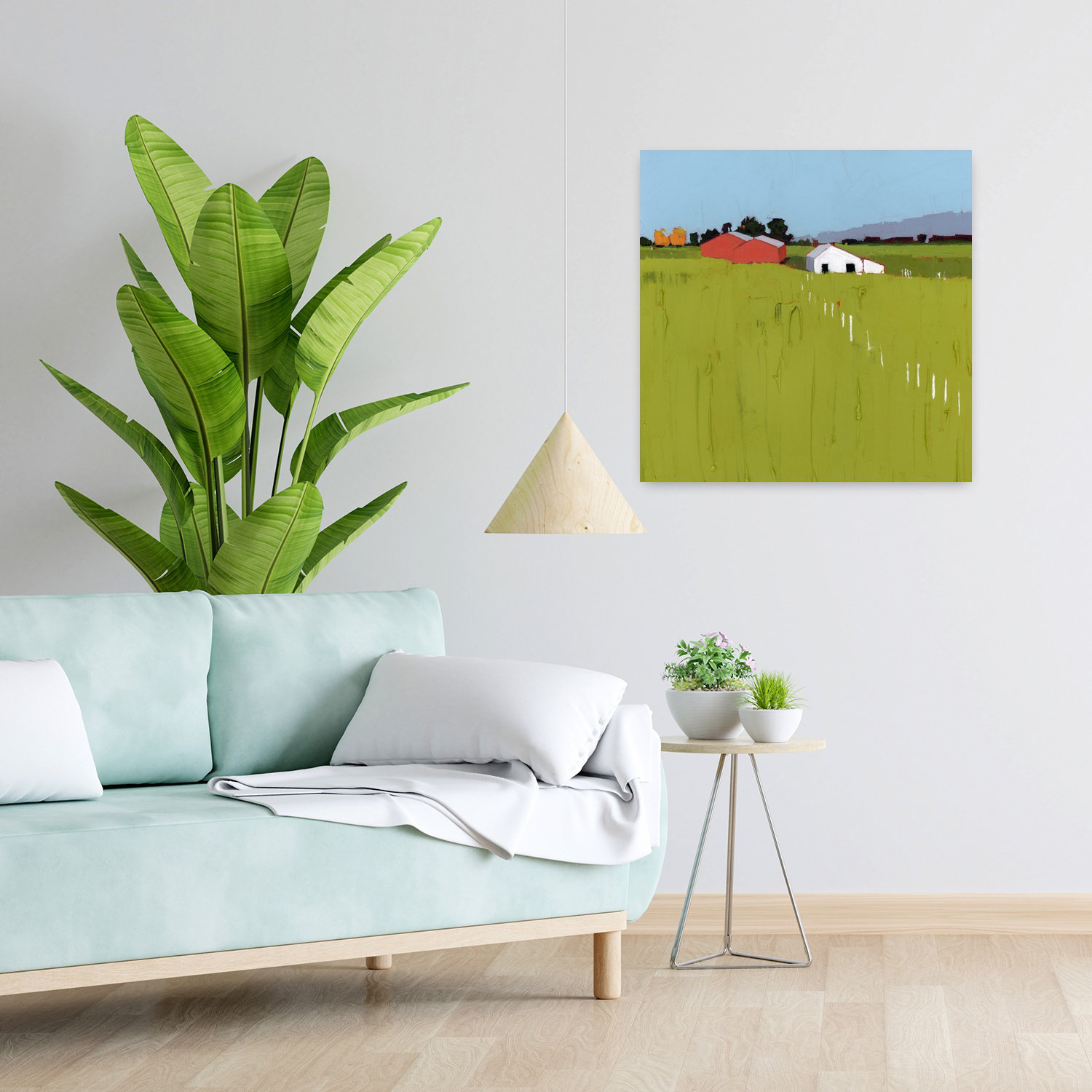 Latitude Run® Fenceline Abstract Contemporary Spring Architecture Art ...