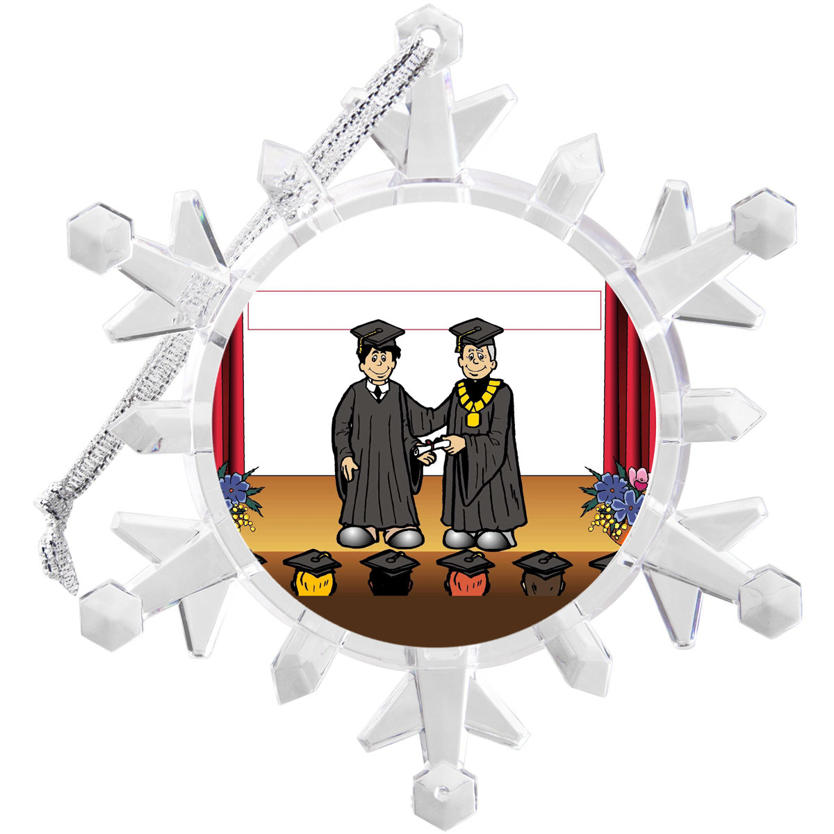 Printed Perfection Personalized Graduation - Male Lighted LED Snow ...