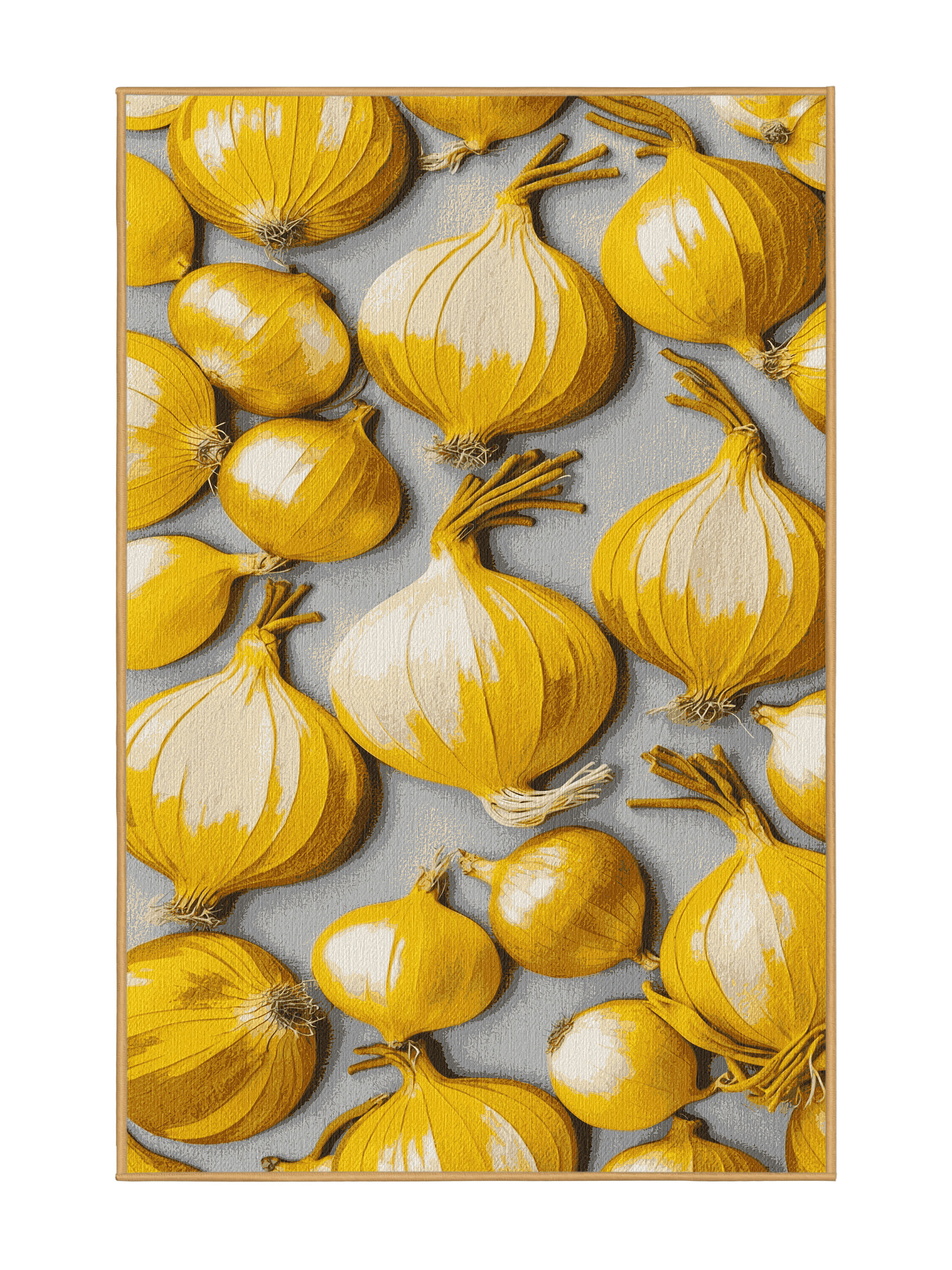 Hokku Designs Washable Onion Yellow Vegetables Area Rug | Wayfair