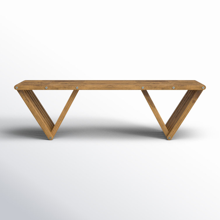 AllModern Mishra Eco-Friendly Wooden Bench & Reviews | Wayfair
