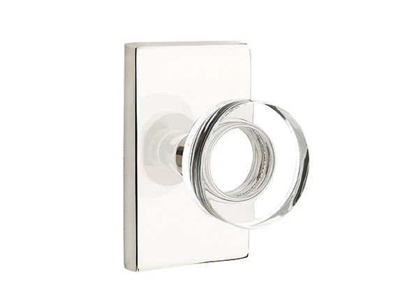 Emtek Privacy Interior Mortise Set w/ Modern Rectangular Rosette ...