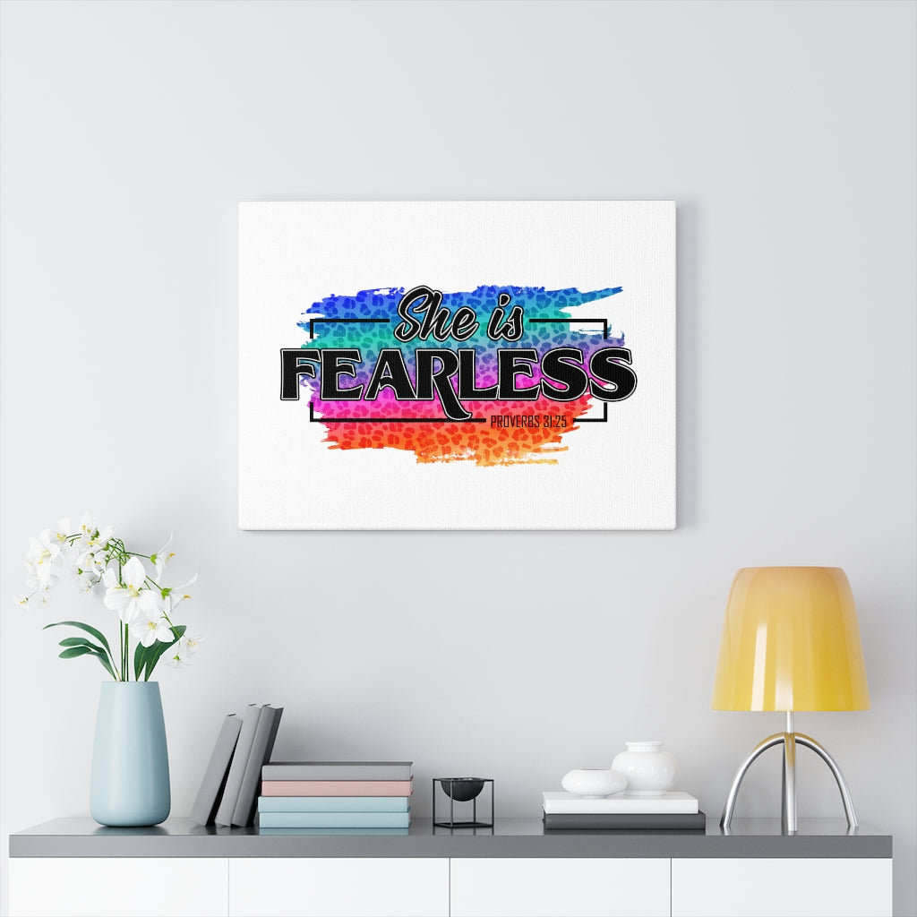 Express Your Love Gifts She Is Fearless Proverbs 31:25 Christian Wall ...