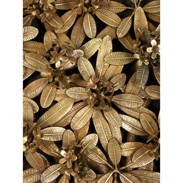 Exotic India Brass Tree of Life with Five Different Leaves Design Wall ...