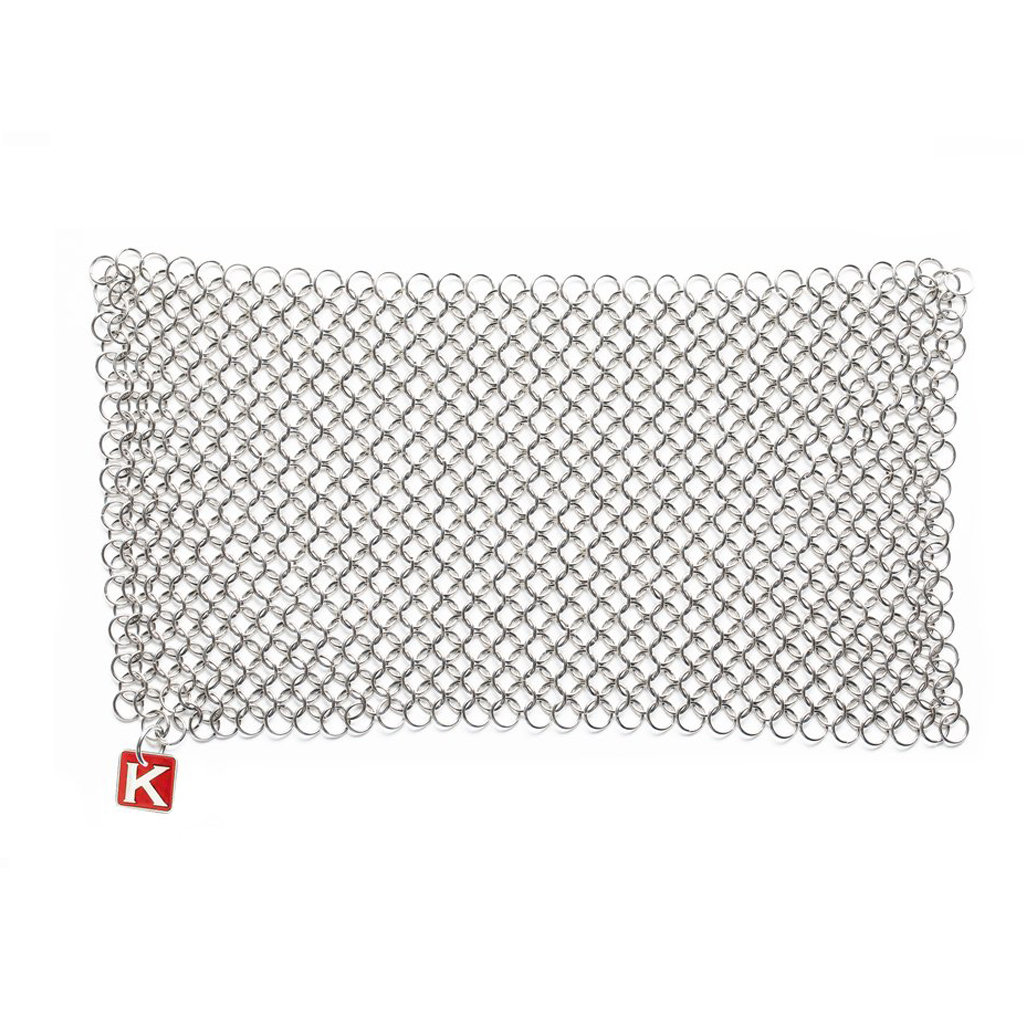 Knapp Made 9" Small Ring Chainmail Cast Iron Cleaner Stainless Steel ...