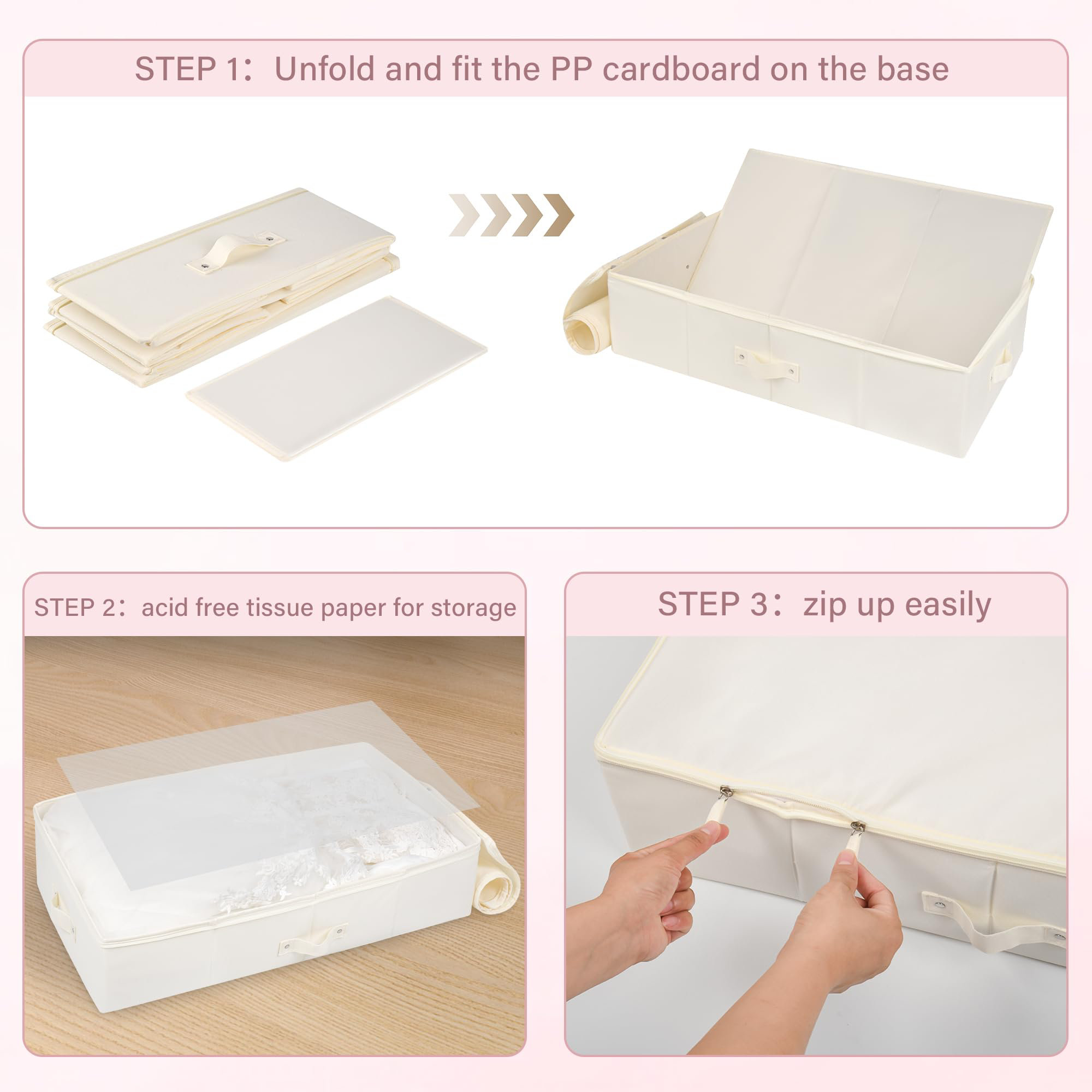 Latitude Run® Wedding Dress Storage Box - Large Wedding Dress ...