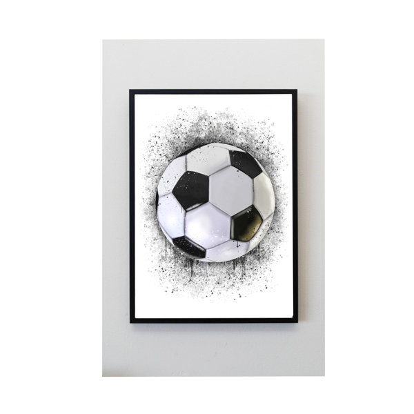 Metro Lane Football Splatter - Unframed Graphic Art | Wayfair.co.uk