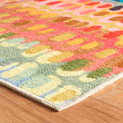 Dash and Albert Rugs Paint Chip Multi Machine Washable Rug & Reviews ...