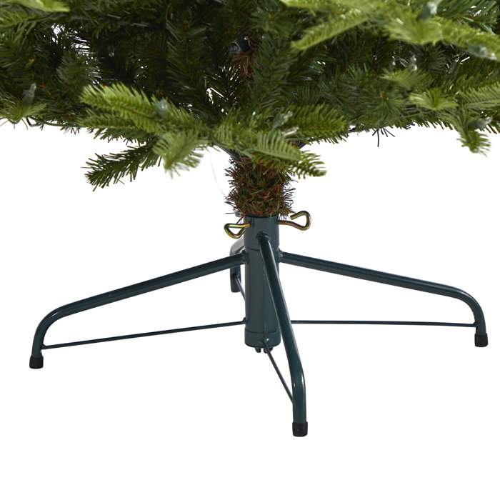 The Holiday Aisle® Easy Set-Up Lighted Christmas Tree & Reviews | Wayfair