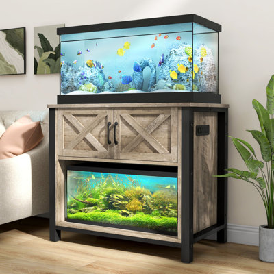 Rebrilliant Paraic 34'' W Steel Height -Adjustable Shelving Unit Fish ...