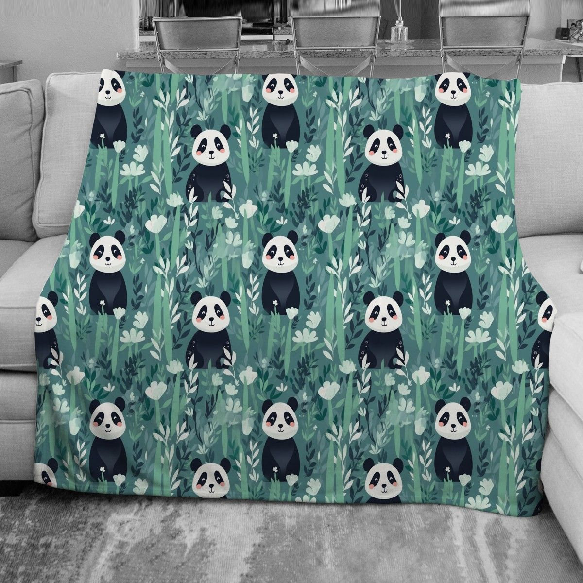 VisionDecor Adorable Panda Throw Blanket | Wayfair