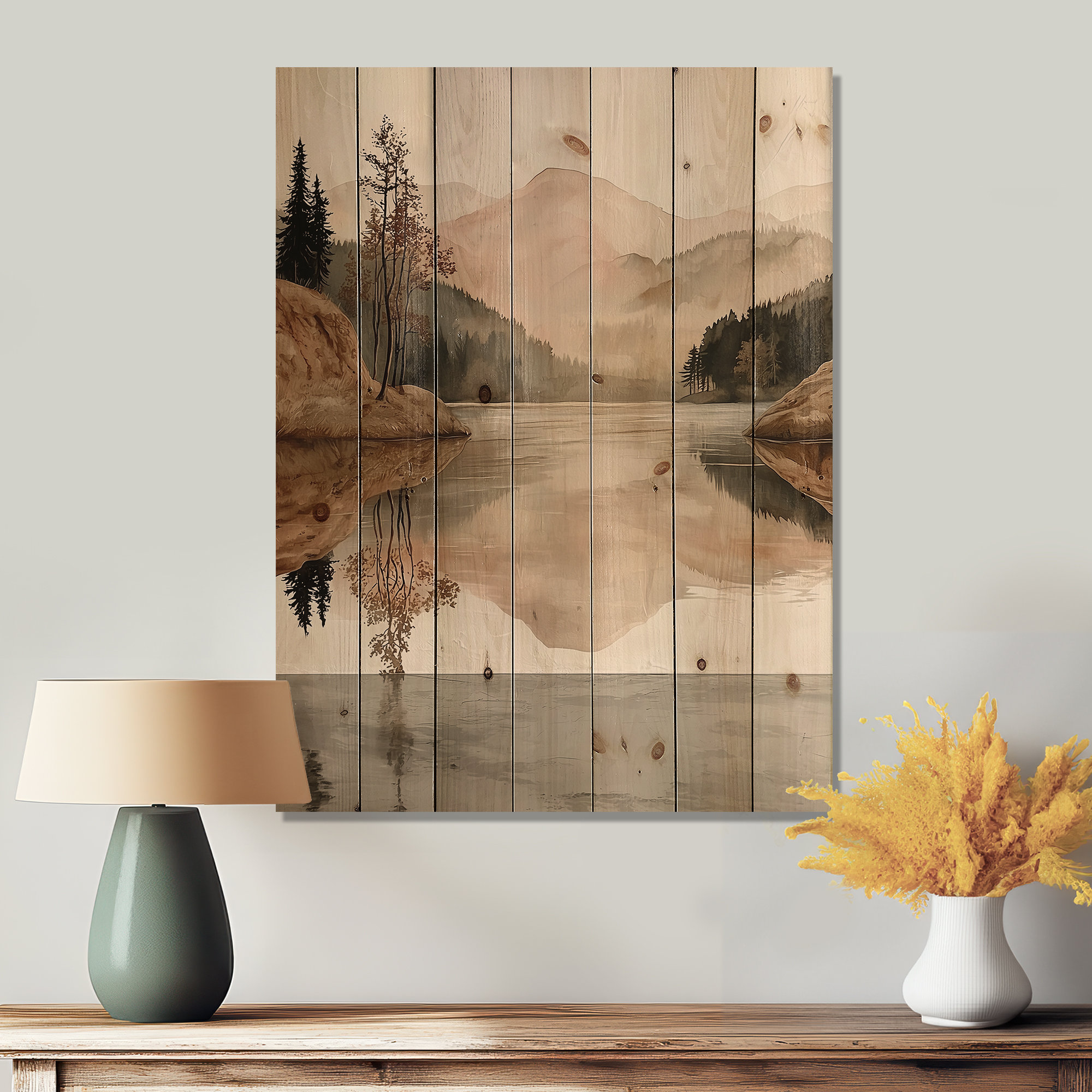 Ophelia & Co. The Valley Of Autumn Of Lakeside Mountains - Lake House ...