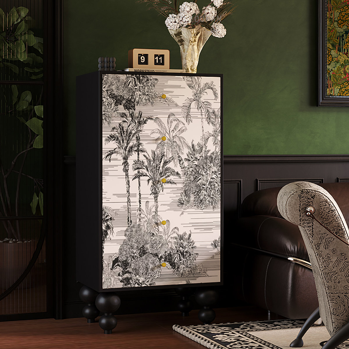 Charlton Home® French retro-style drawer decorative cabinet | Wayfair