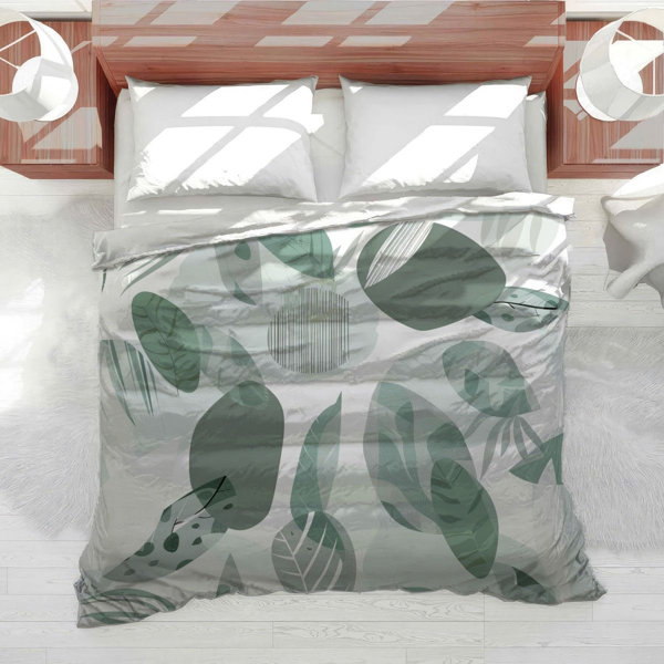 VisionBedding Leaves Bedding Nature Motif Comforter Subtle - Wayfair Canada