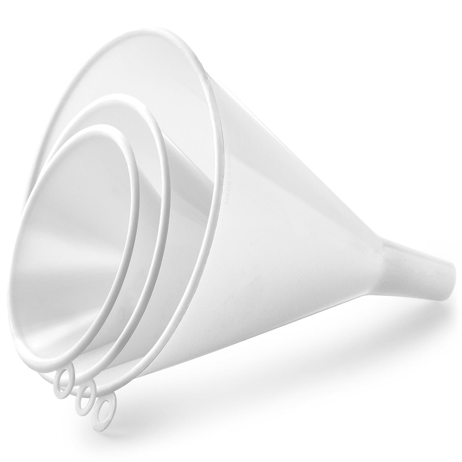 Zulay Kitchen 3-pieces Plastic Funnel Set - Large, Medium, And Small ...