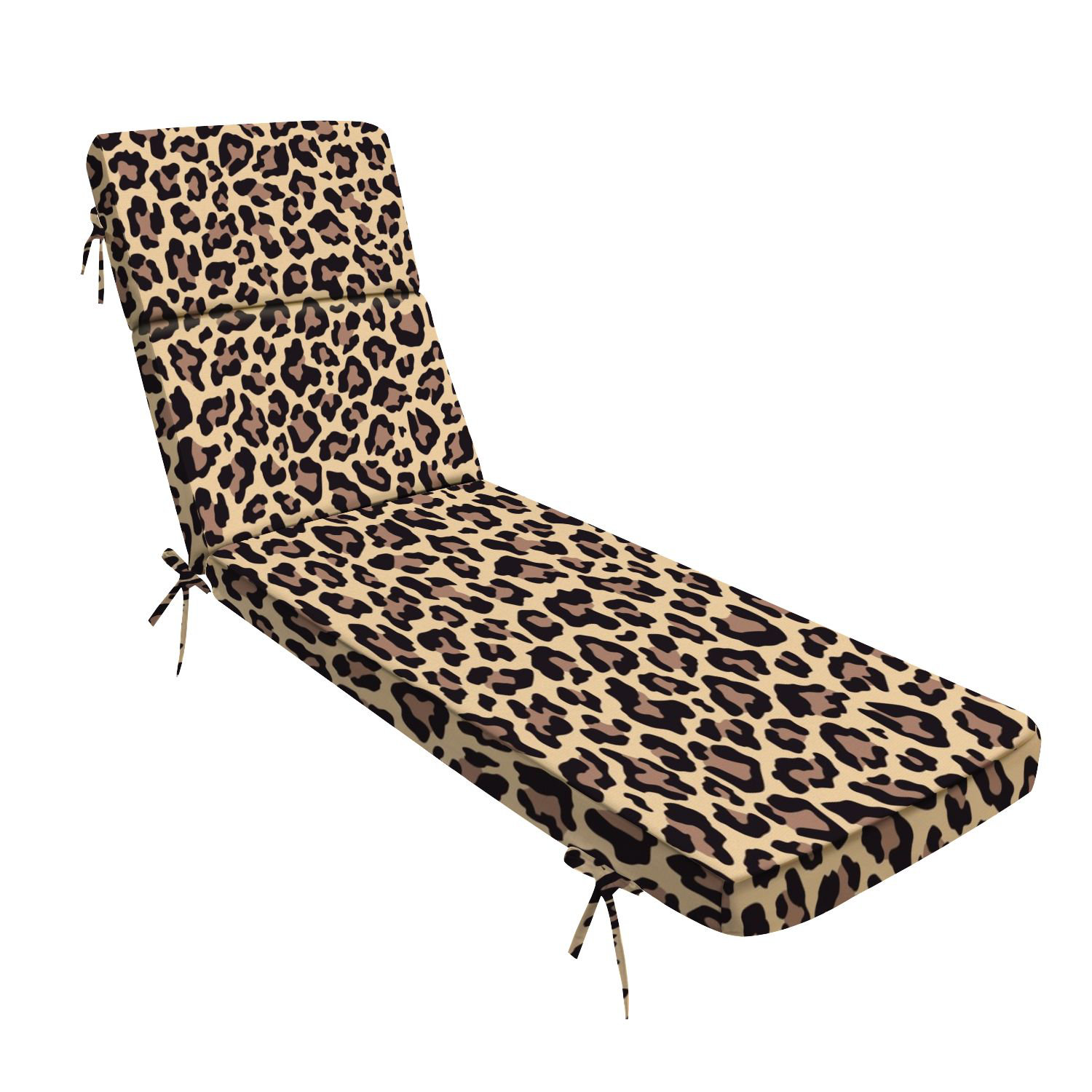 Latitude Run® Outdoor Indoor 3'' Lounge Patio Cushion leopard print for ...