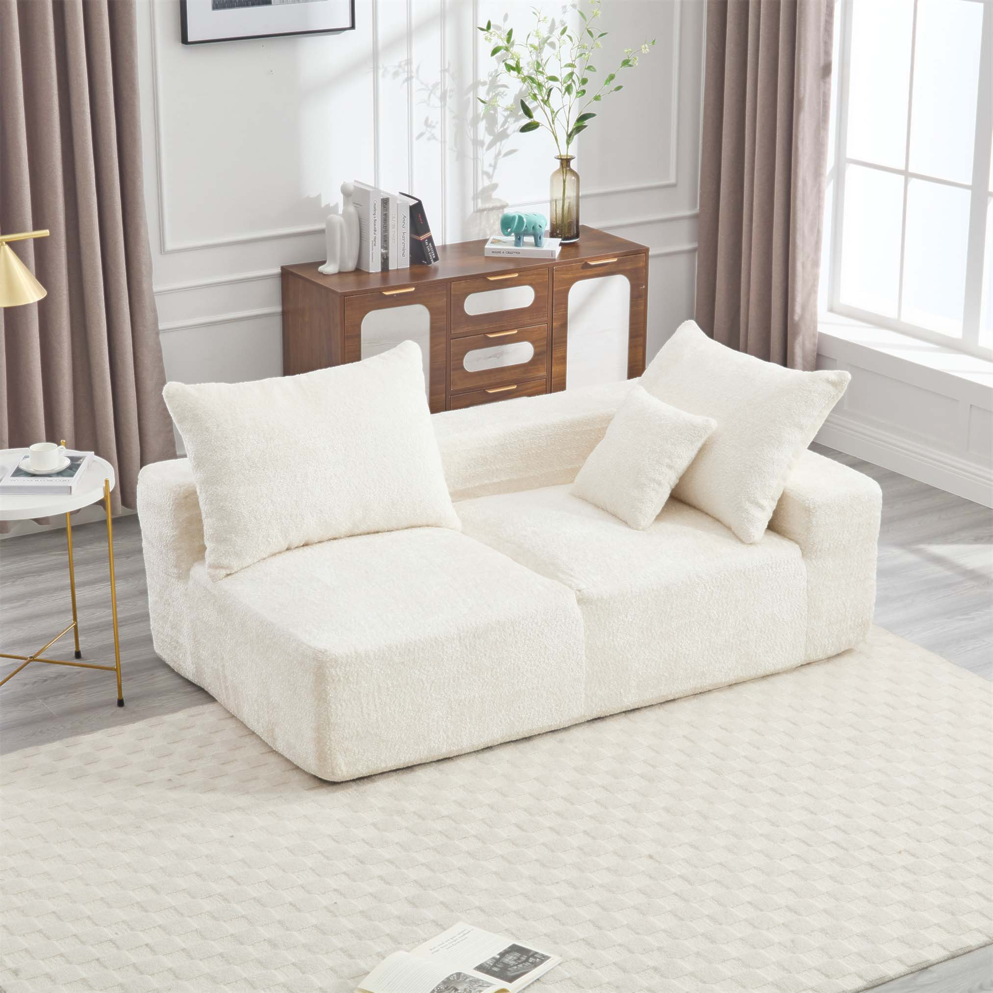 Ivy Bronx Lazy Leisure Sofa, Practical and Changeable Sofa with ...