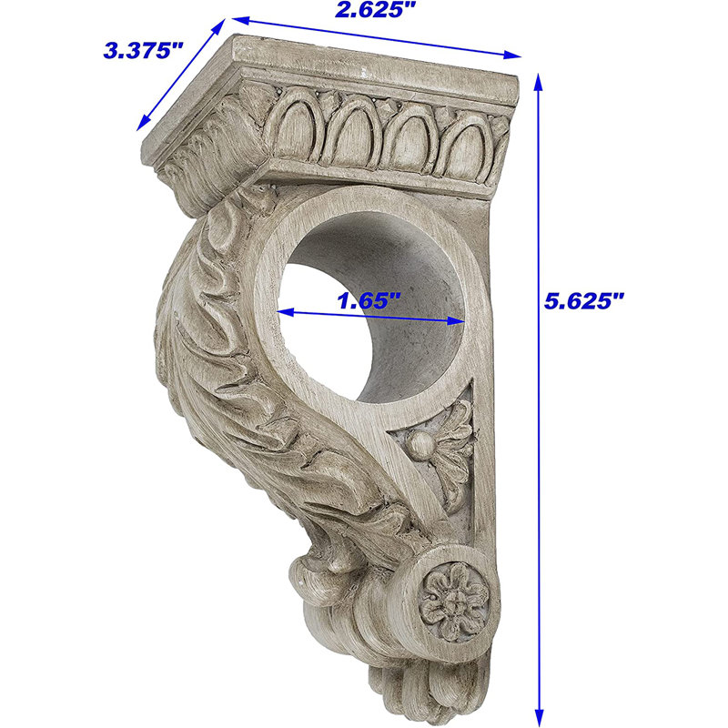 MERIVILLE Chatecu Drapery Sconce, Corbel Bracket, Drapery Scarf Swags ...