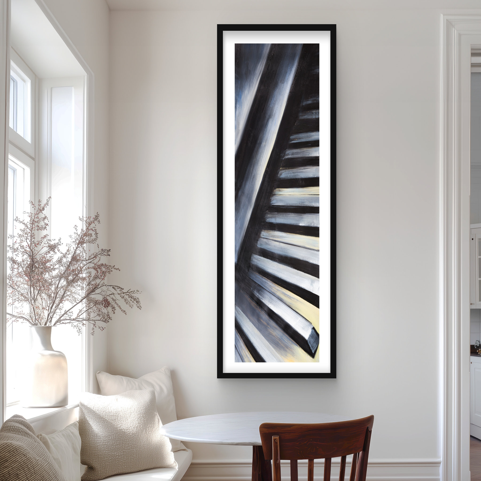 Lark Manor™ Piano Keys - Modern Bedroom Framed Matted Print for Decor ...