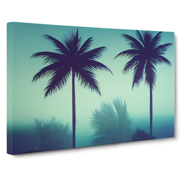 Bay Isle Home Head Turning Palm Trees - Wrapped Canvas Art Prints ...