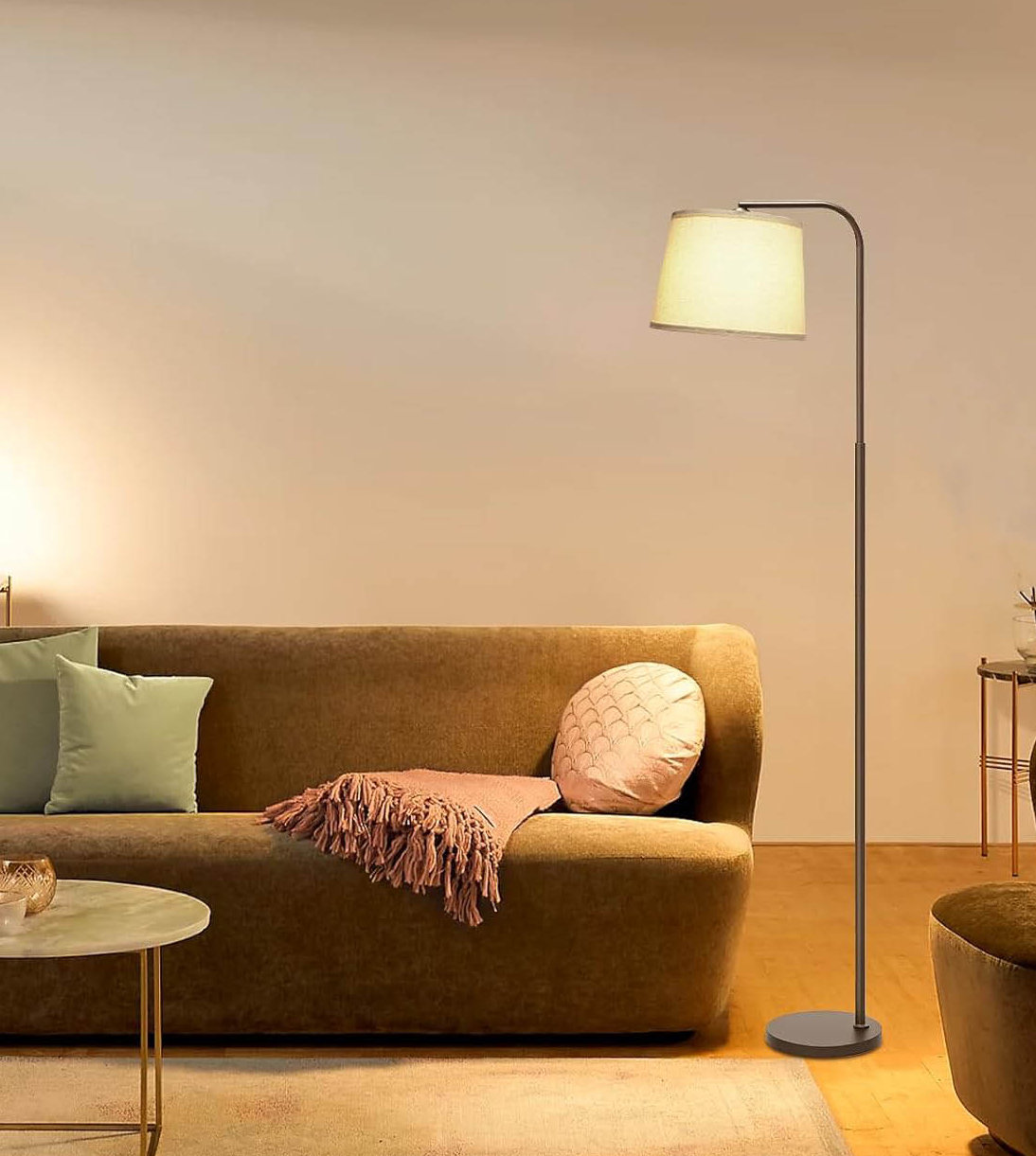 Mercer41 Floor Lamp For Living Room With 3 Color Temperatures, Foot ...