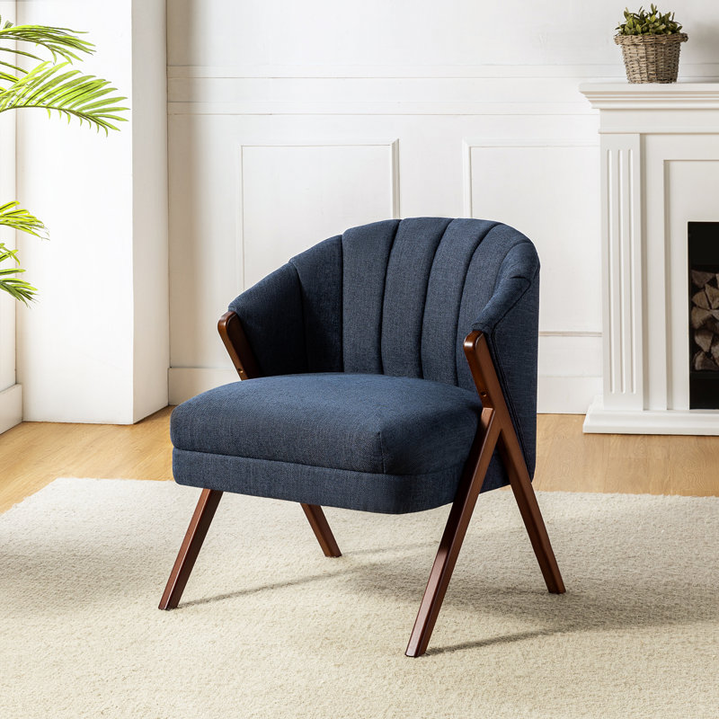 Wade Logan® Balgobin 27 inches W Tufted Barrel Chair & Reviews | Wayfair