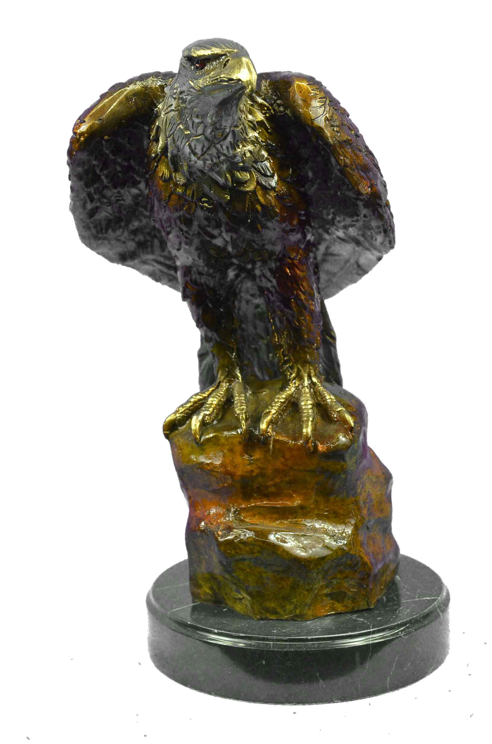 Loon Peak® Bald Eagle bronze sculpture,finest European casting Statue ...