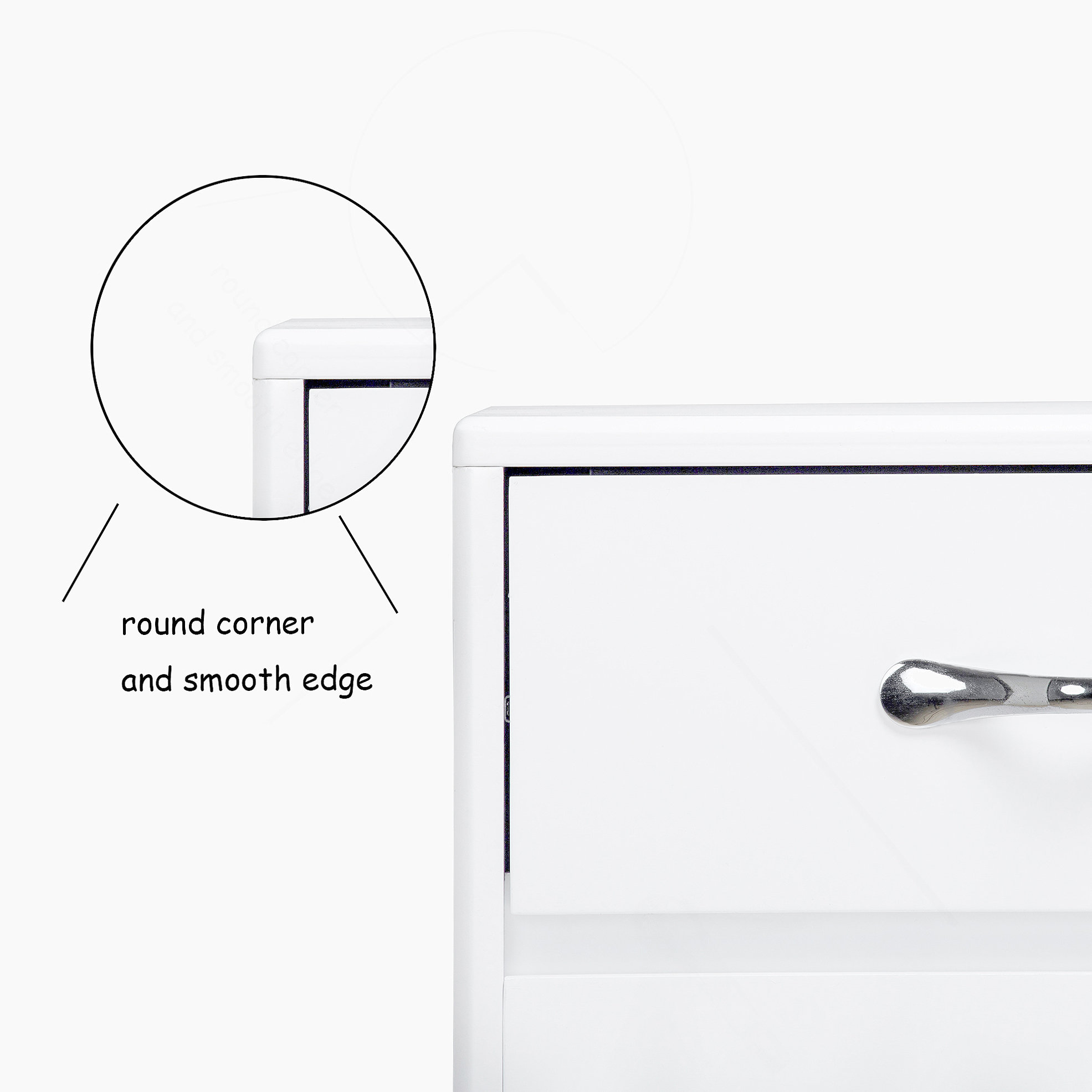 Wrought Studio™ Two door Side Table-White | Wayfair