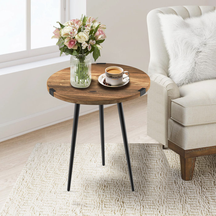 Corrigan Studio® Chantay Round End Table with 3 Legs & Reviews | Wayfair